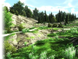 Lowpoly trees and grasses : Down3Dmodels