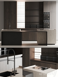 Modern kitchen with island 13 : Down3Dmodels